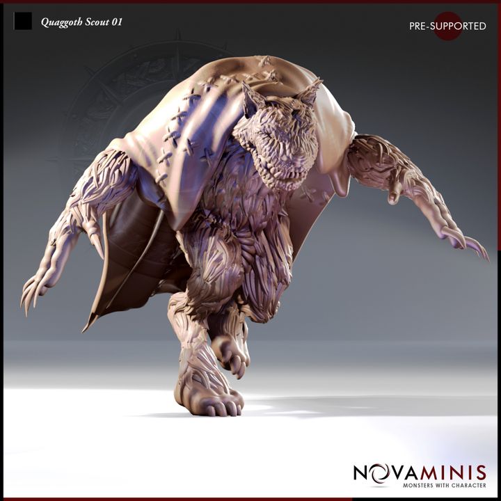 3D Printable The Realm of Shadows: Feral Quaggoths by NovaMinis